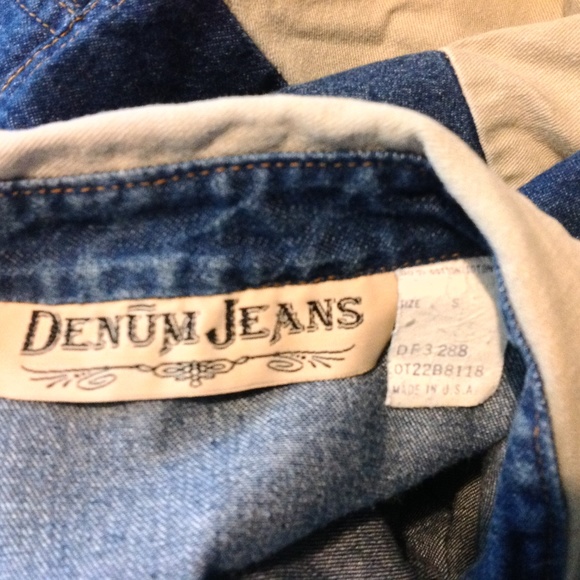 Denum Jeans | Tops | Vintage Denum Jeans Shirt Womens Small | Poshmark